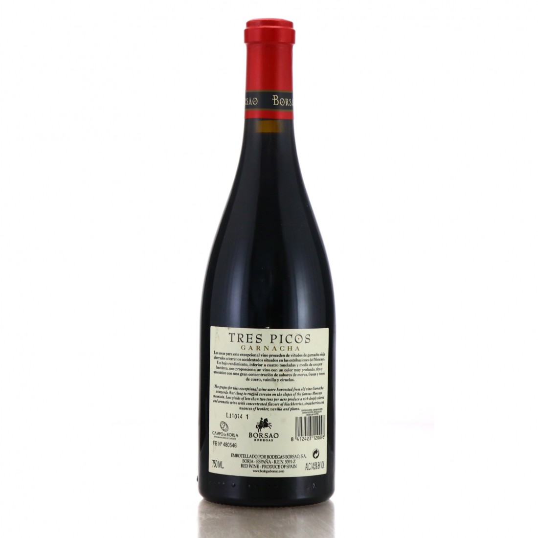 Borsao Tres Picos Garnacha 2010 Campo de Borja | Wine Auctioneer
