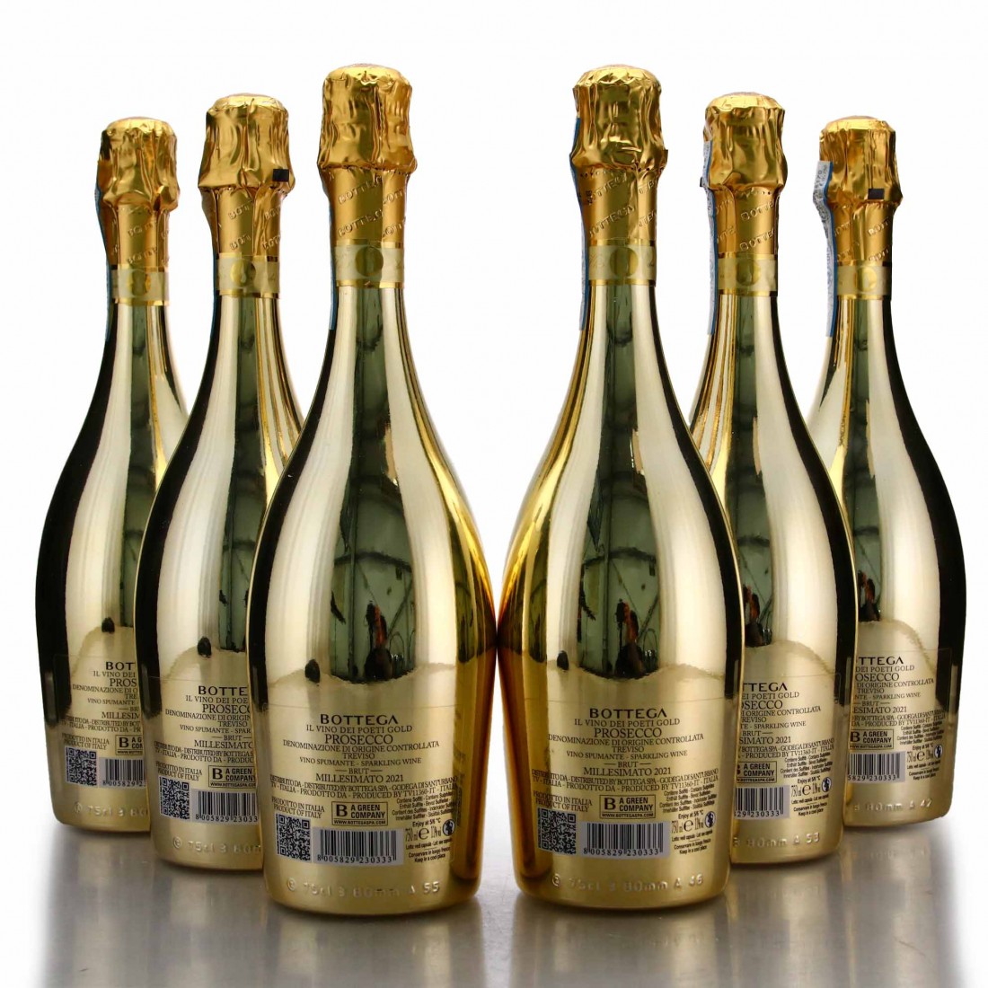 Bottega Gold Brut 2021 Prosecco Treviso 6x75cl | Wine Auctioneer