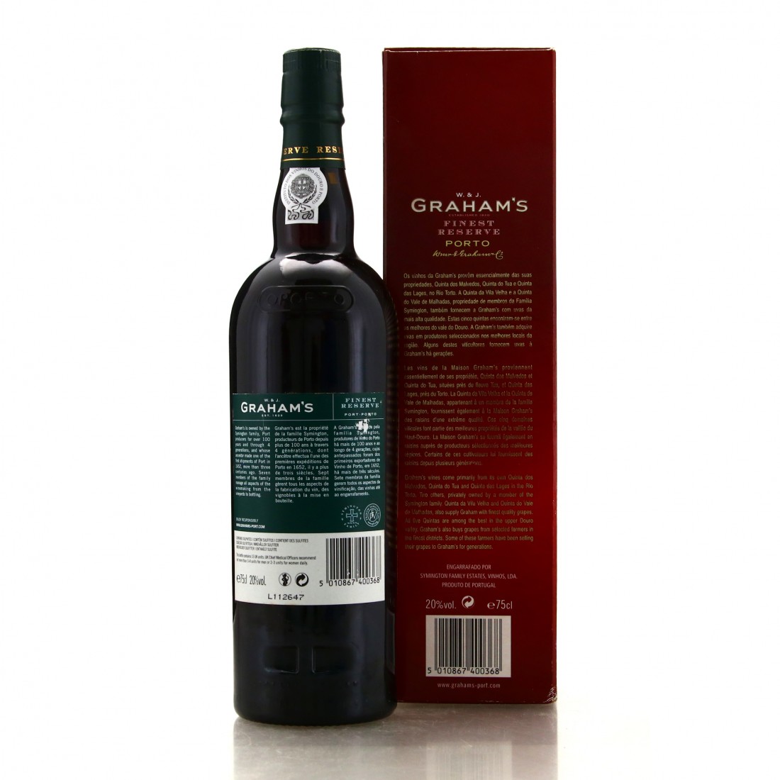 Grahams Finest Reserve Port Wine Auctioneer