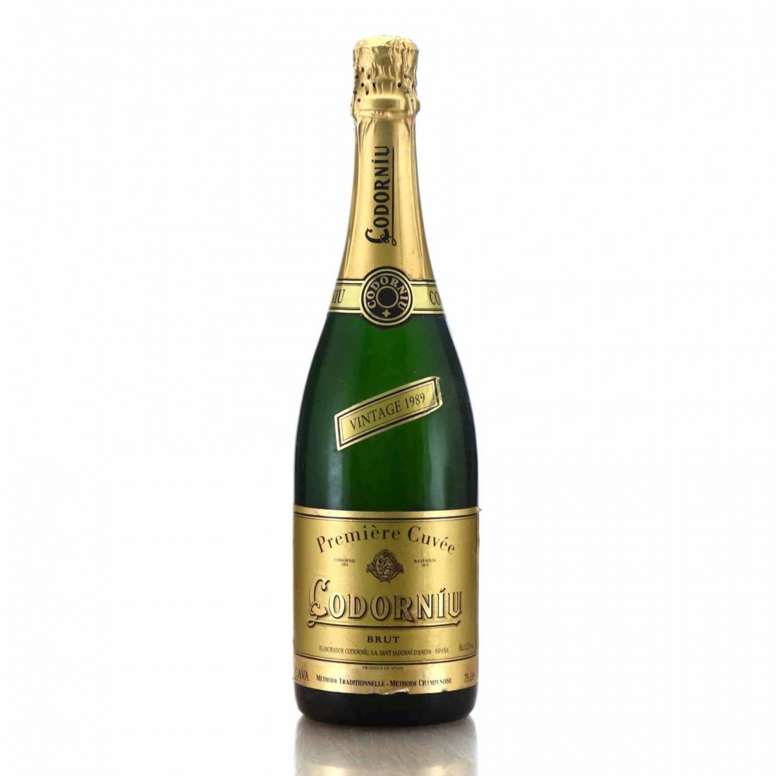 Codorniu Premiere Cuvee Brut 1989 Vintage Cava | Wine Auctioneer