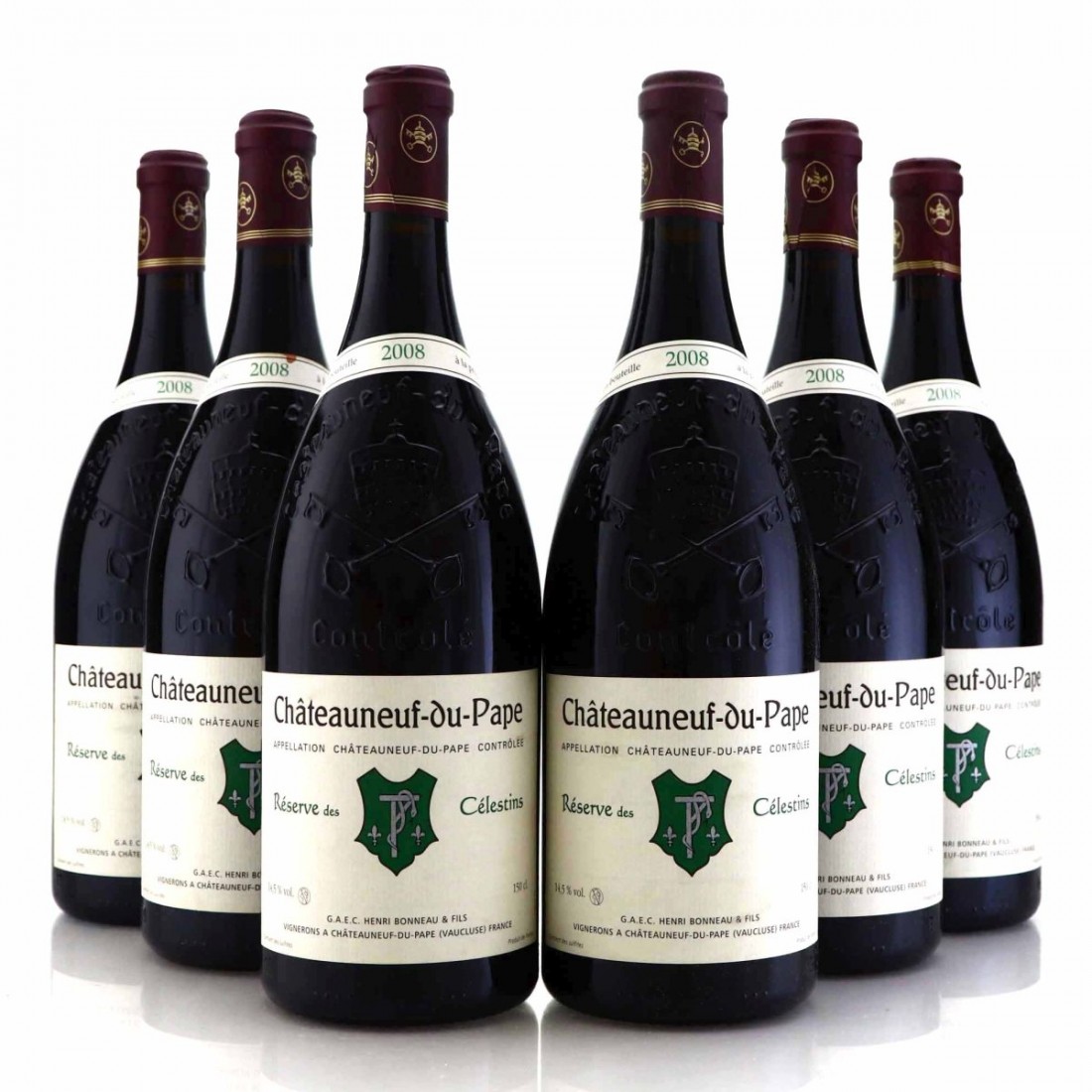Henri Bonneau Reserve des Celestins 2008 Chateauneuf-du-Pape 6x150cl ...