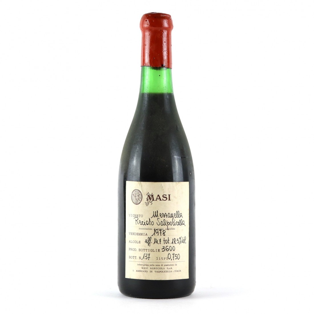 Masi Mezzanella Recioto Della Valpolicella 1978 Verona | Wine Auctioneer